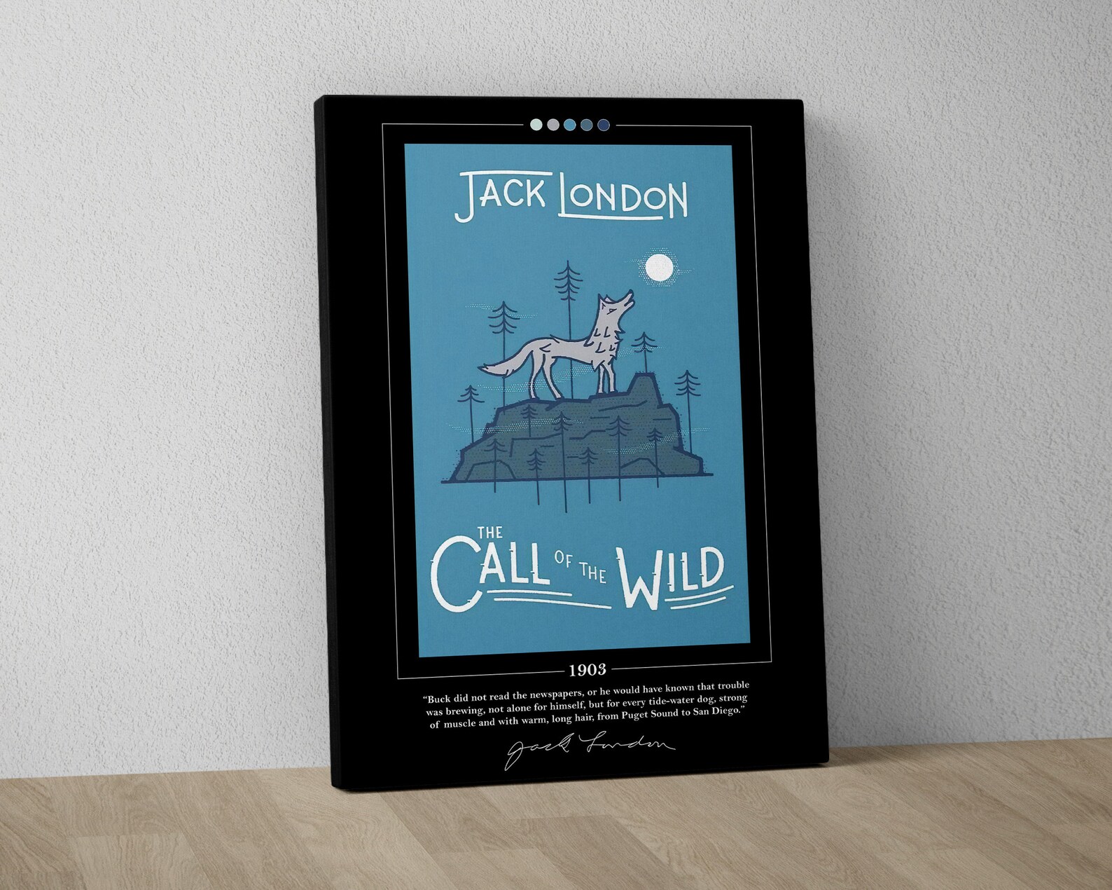 The Call of the Wild Book Cover Poster Jack London the Call - Etsy