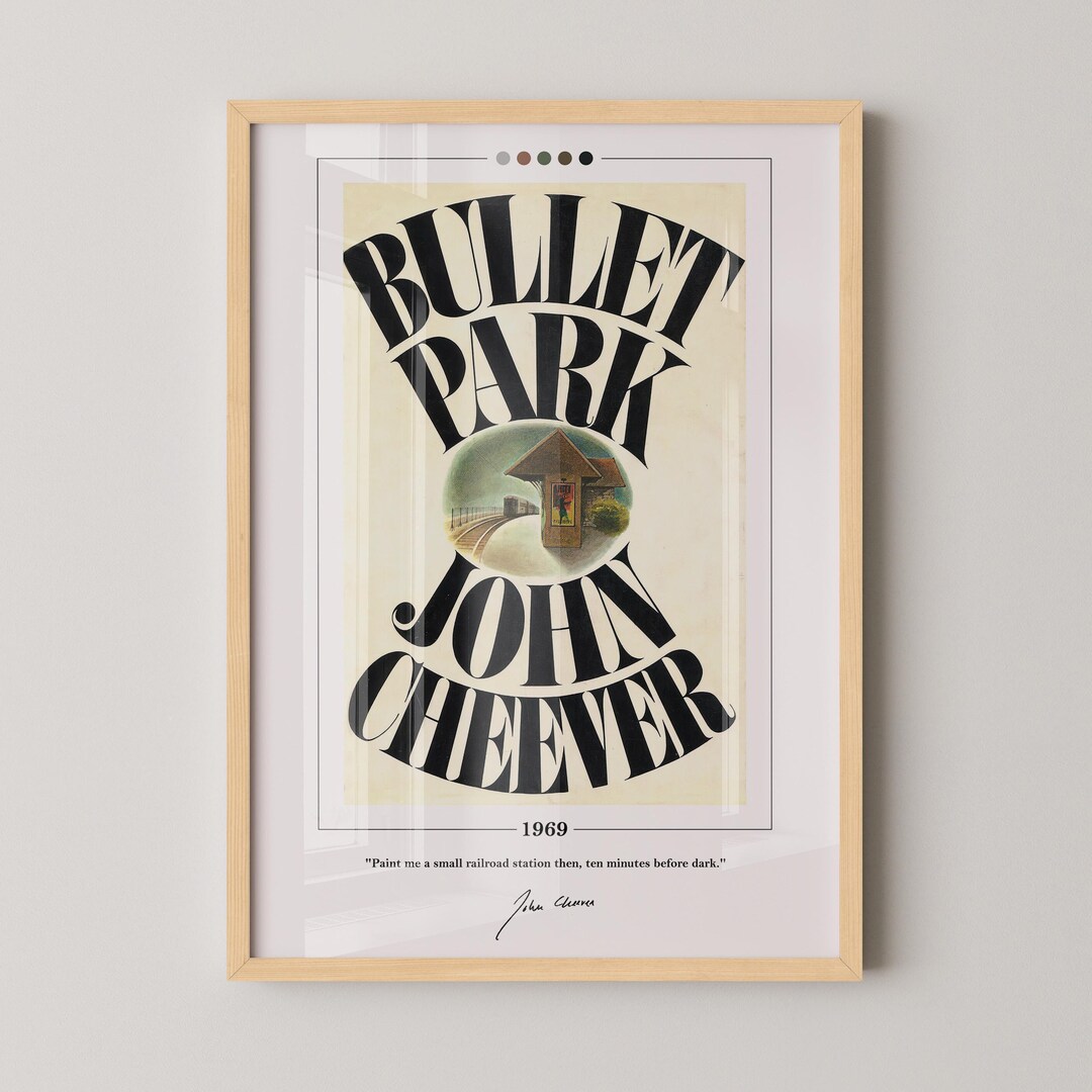 Bullet Park Book Cover Poster | John Cheever, Bullet Park Poster ...