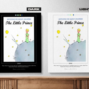 The Little Prince Book Cover Poster | Antoine De Saint-exupéry, the ...