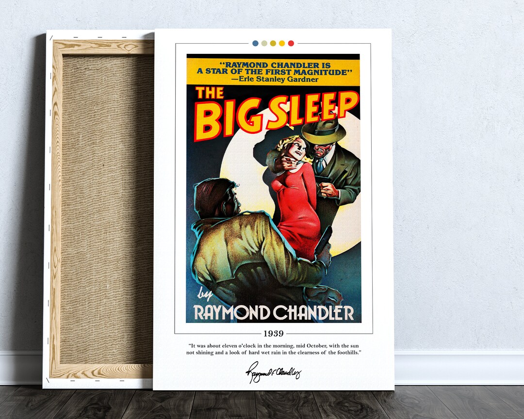 The Big Sleep Book Cover Poster | Raymond Chandler, the Big Sleep ...