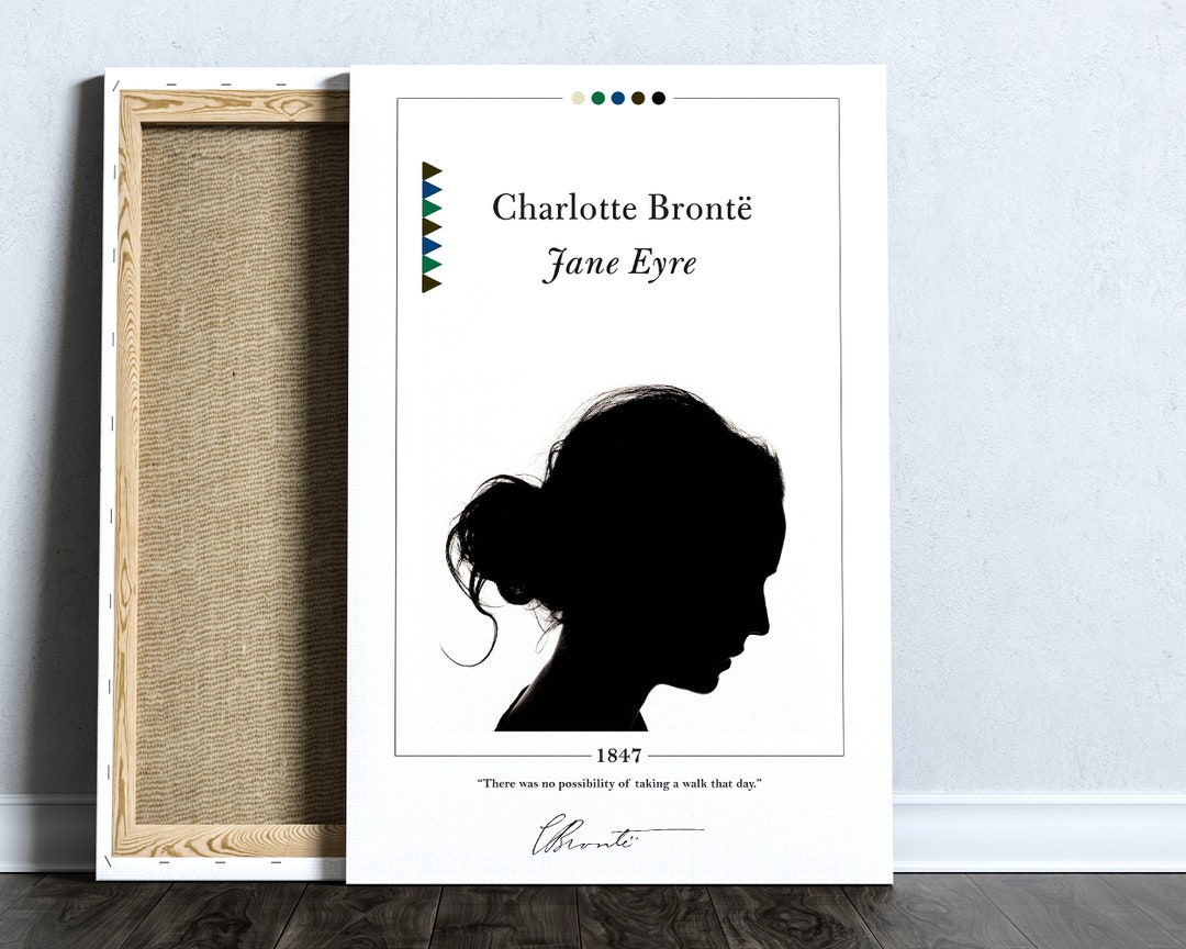 Jane Eyre Book Cover Poster | Charlotte Bronte, Jane Eyre Poster, Jane ...