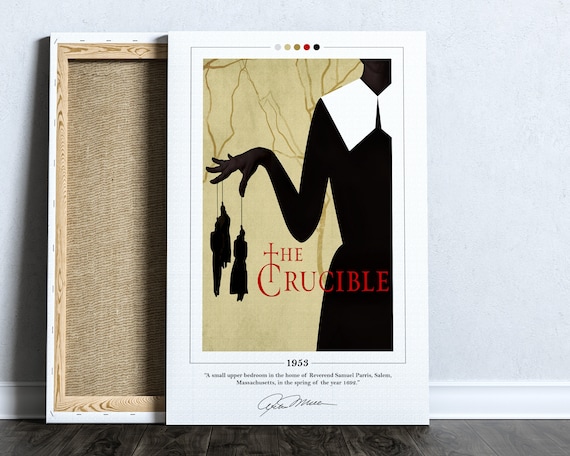 The Crucible Book Cover Poster Arthur Miller the Crucible - Etsy