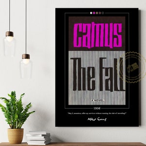 The Fall Book Cover Poster Albert Camus the Fall Poster - Etsy