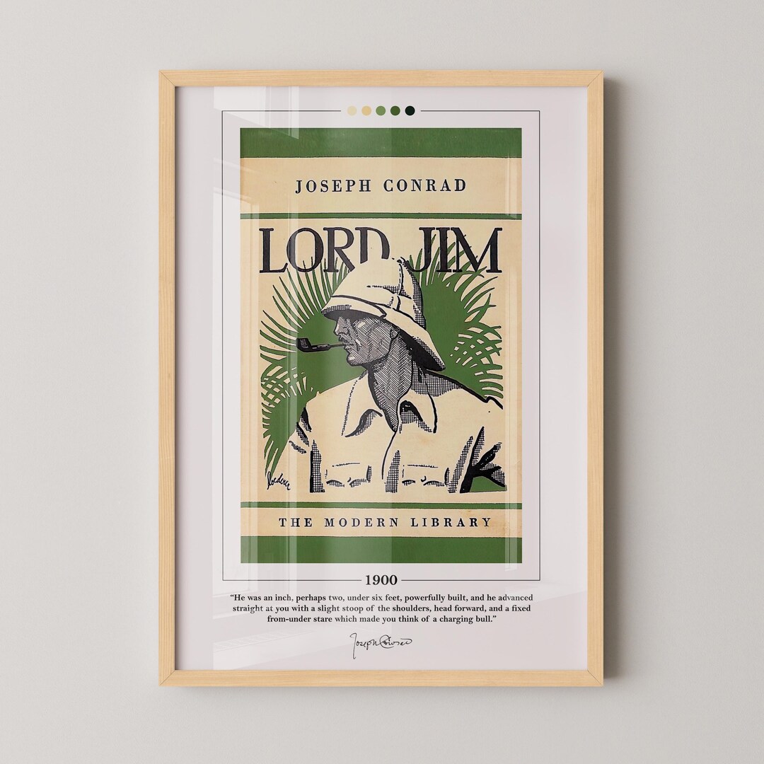 Lord Jim Book Cover Poster | Joseph Conrad, Lord Jim Poster, Lord Jim ...