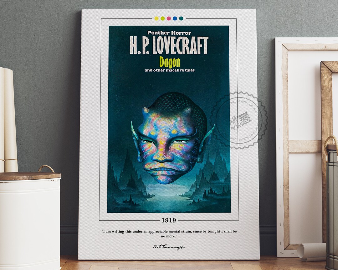 Dagon Book Cover Poster | H. P. Lovecraft, Dagon Poster, Dagon Print ...