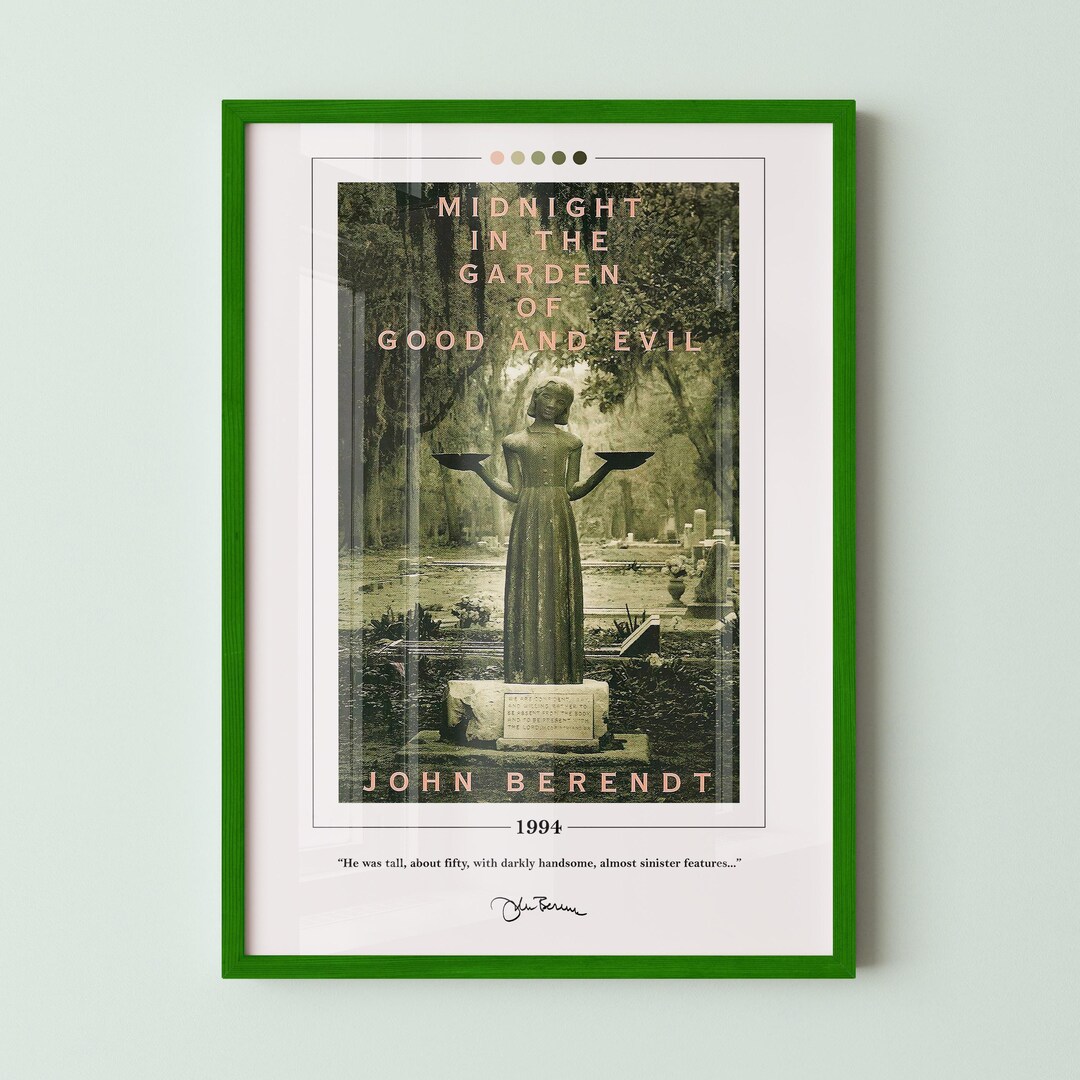 Midnight in the Garden of Good and Evil Book Cover Poster | John ...