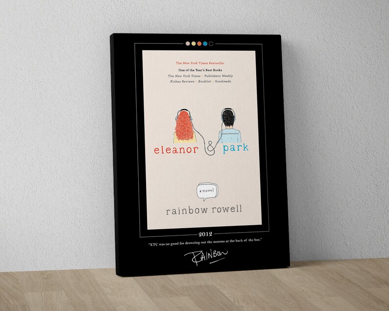 Eleanor and Park Book Cover Poster Rainbow Rowell Eleanor - Etsy