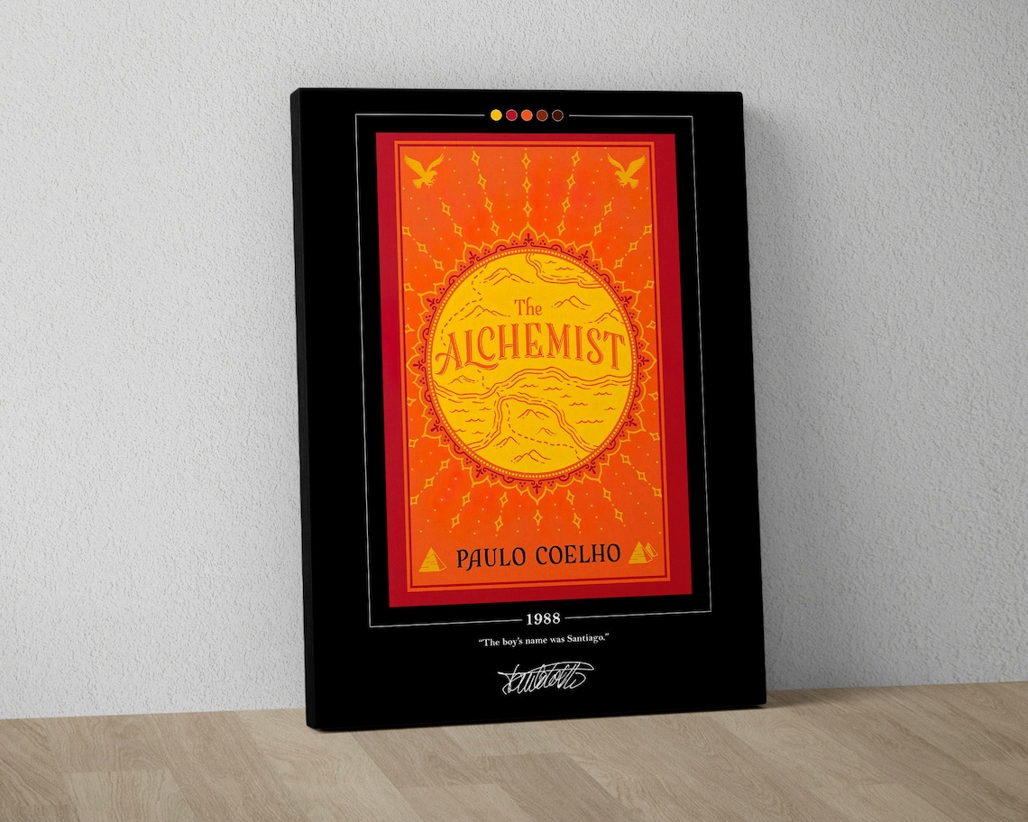 The Alchemist Book Cover Poster Paulo Coelho the Alchemist - Etsy