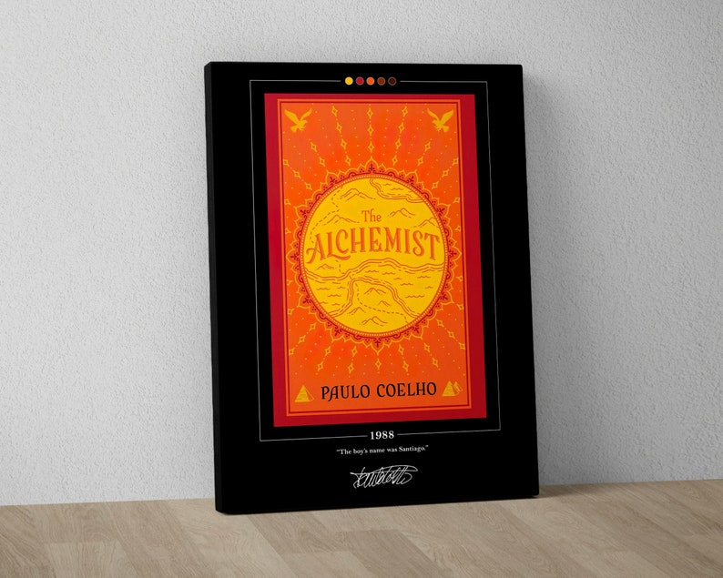 The Alchemist Book Cover Poster Paulo Coelho the Alchemist - Etsy