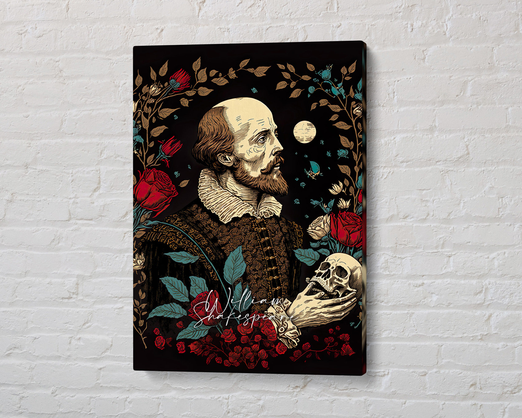 William Shakespeare Poster Canvas William Shakespeare Canvas - Etsy
