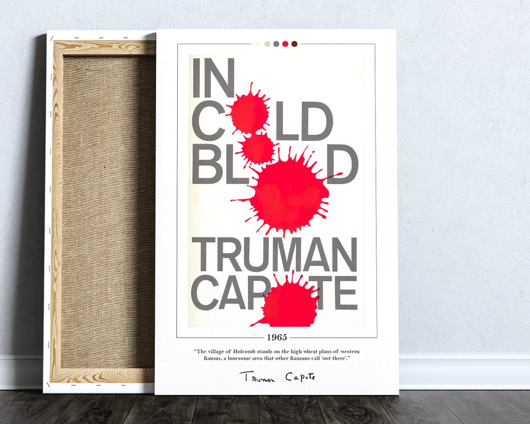 In Cold Blood Book Cover Poster | Truman Capote, in Cold Blood Poster ...