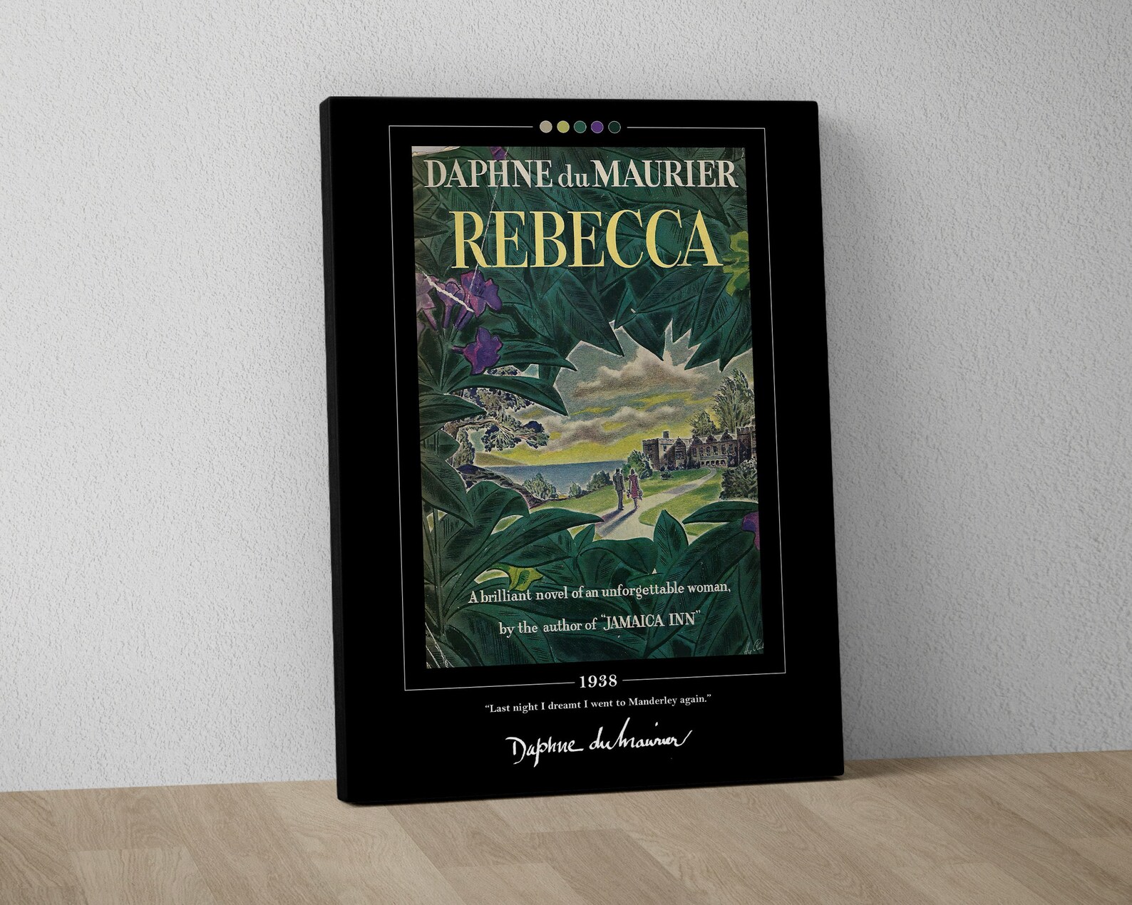 Rebecca Book Cover Poster Daphne Du Maurier Rebecca Poster - Etsy