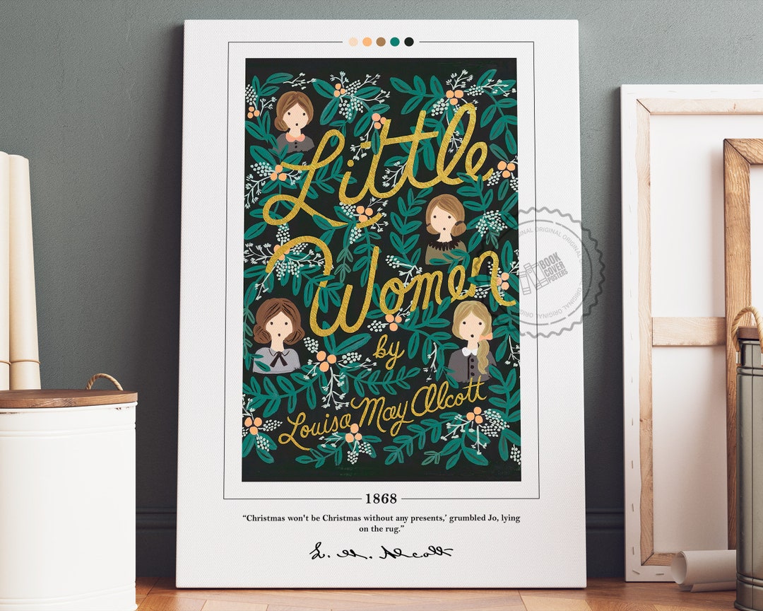Little Women Book Cover Poster | Louisa May Alcott, Little Women Poster ...