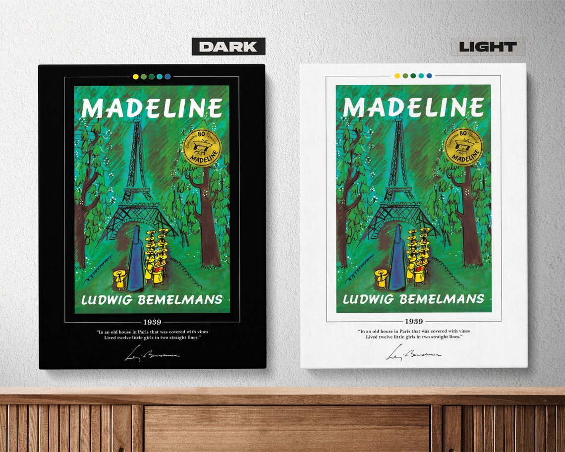 Madeline Book Cover Poster Ludwig Bemelmans Madeline - Etsy