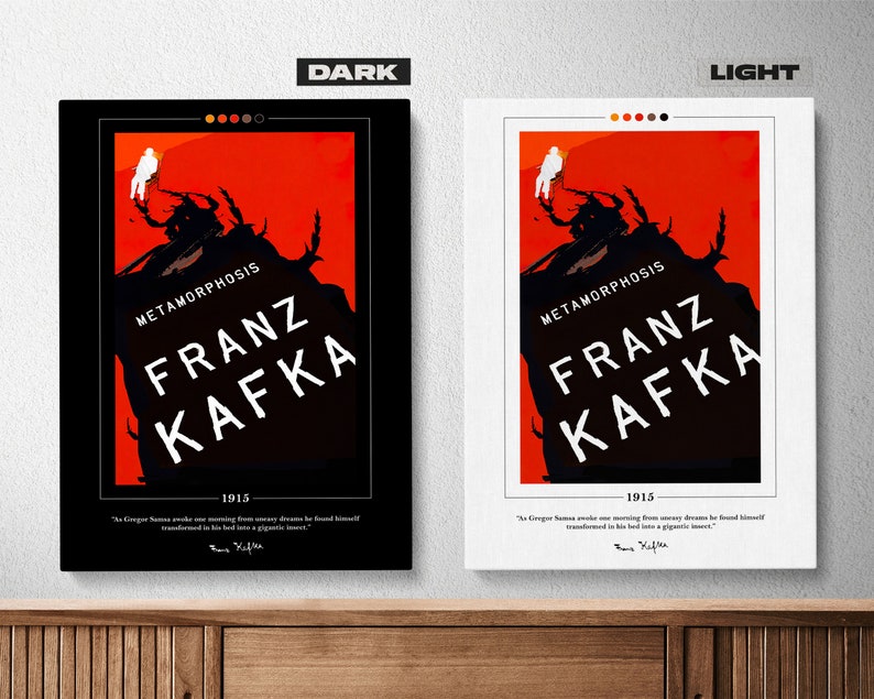 The Metamorphosis Book Cover Poster Franz Kafka - Etsy