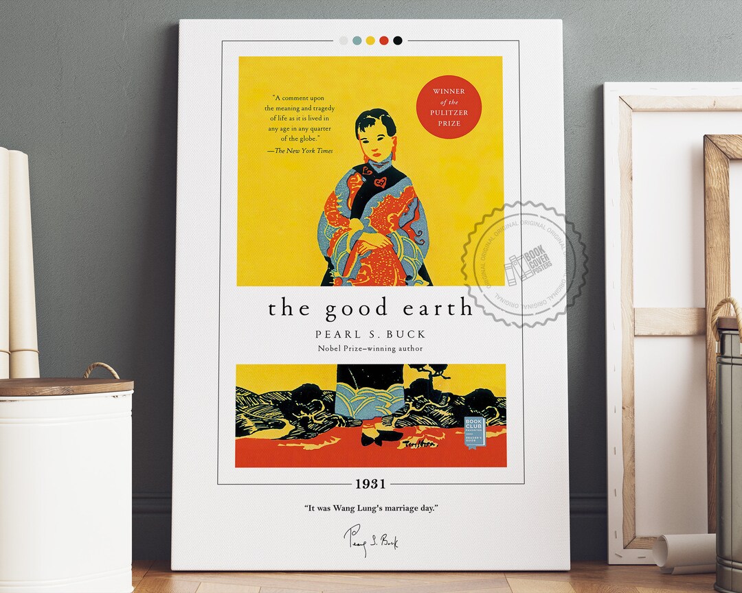 The Good Earth Book Cover Poster | Pearl S. Buck, the Good Earth Poster ...