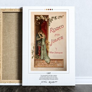 Romeo and Juliet Book Cover Poster | William Shakespeare, Romeo and ...