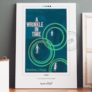 A Wrinkle in Time Book Cover Poster | Madeleine L'engle, A Wrinkle in ...