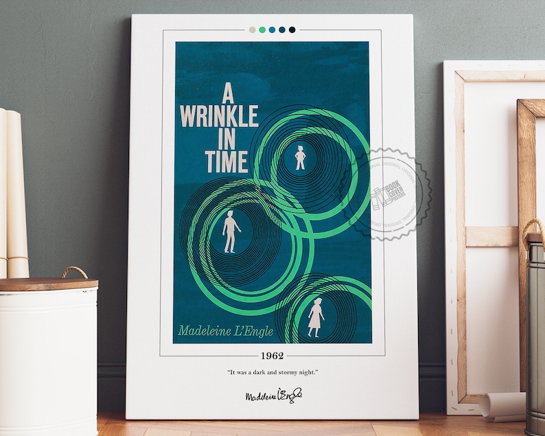 A Wrinkle in Time Book Cover Poster Madeleine L'engle A - Etsy