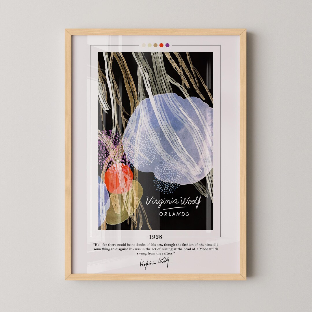 Orlando Book Cover Poster | Virginia Woolf, Orlando Poster, Orlando ...