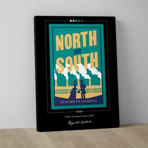 North and South Book Cover Poster | Elizabeth Gaskell, North and South ...