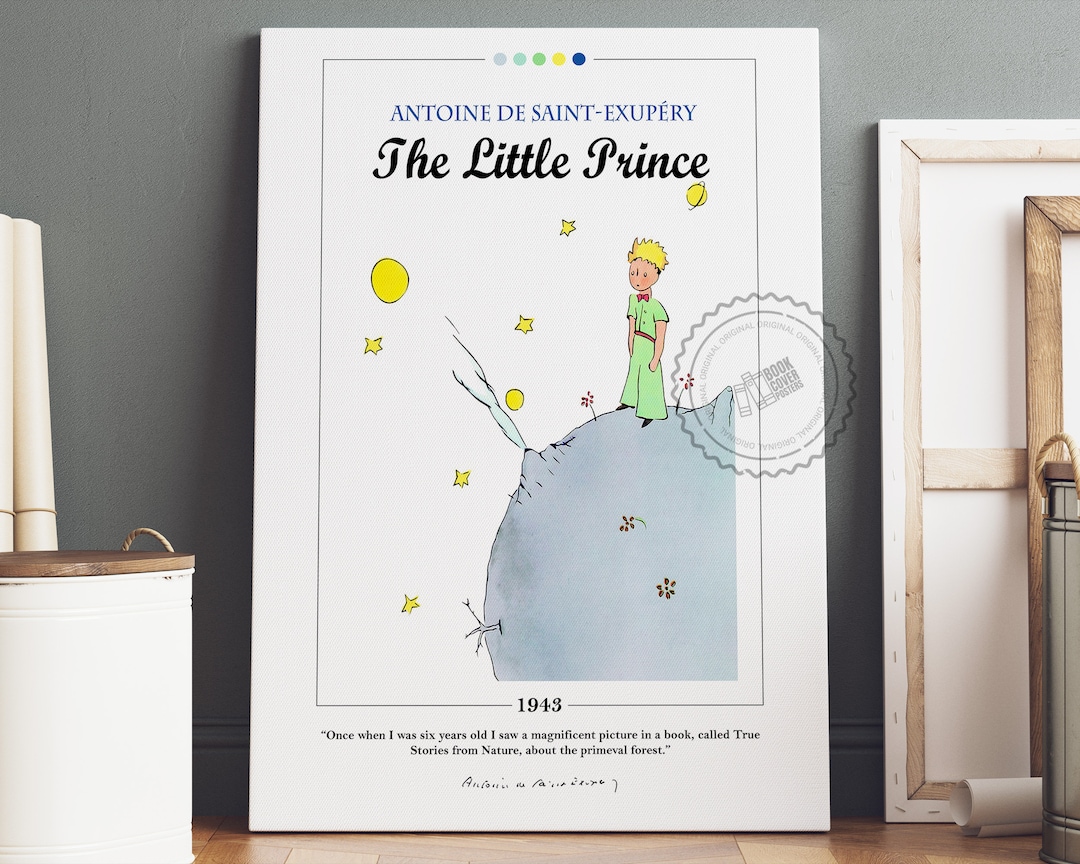 The Little Prince Book Cover Poster | Antoine De Saint-exupéry, the ...