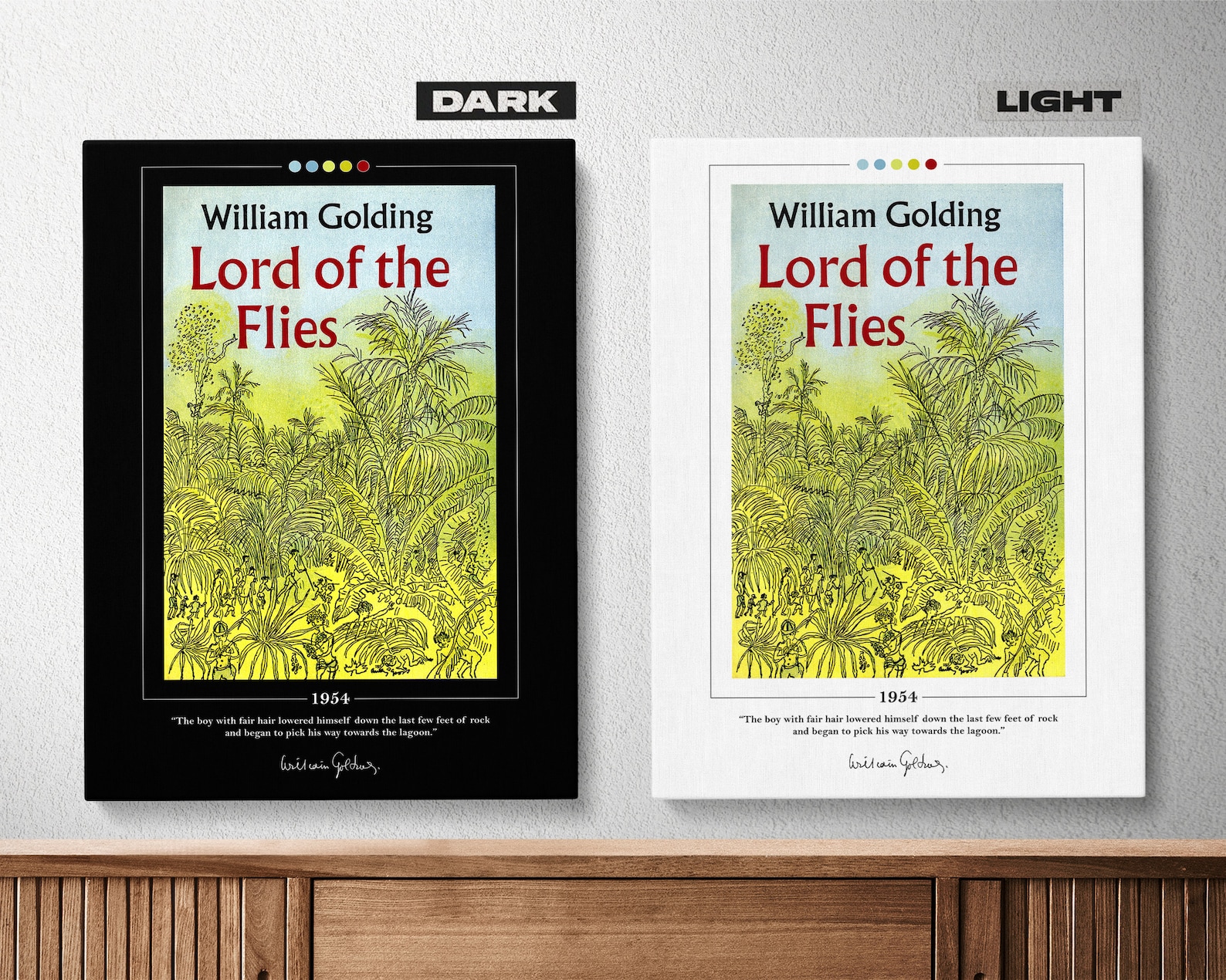 Lord of the Flies Book Cover Poster William Golding Lord of - Etsy