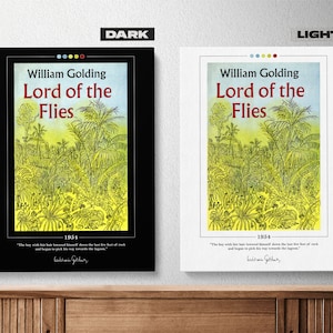 Lord of the Flies Book Cover Poster | William Golding, Lord of the ...