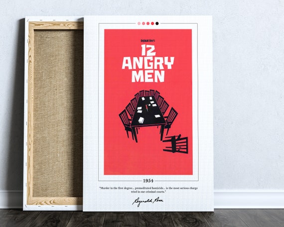 12 Angry Men Book Cover Poster Reginald Rose 12 Angry Men - Etsy