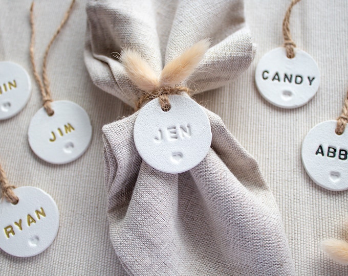 Personalized Wedding Favours, Wedding Place Settings, Favour Name Tags ...