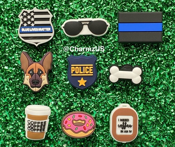 Police Croc Charms Blue Lives Matter Croc Charms Cop - Etsy
