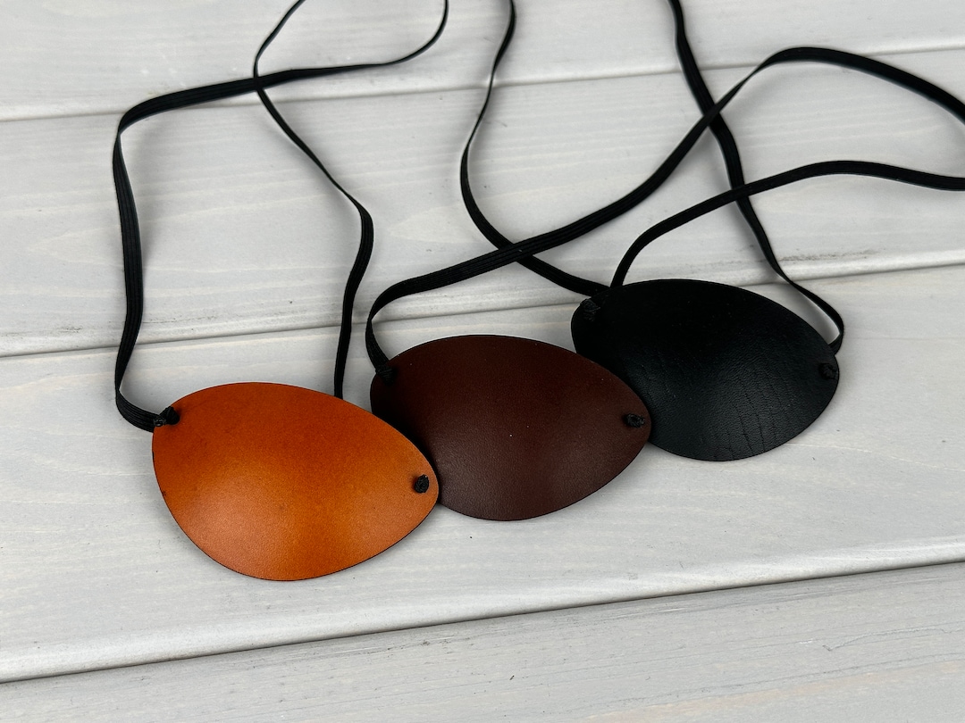 SET OF THREE Leather Eye Patch Eye Patch Man Eye Patch - Etsy