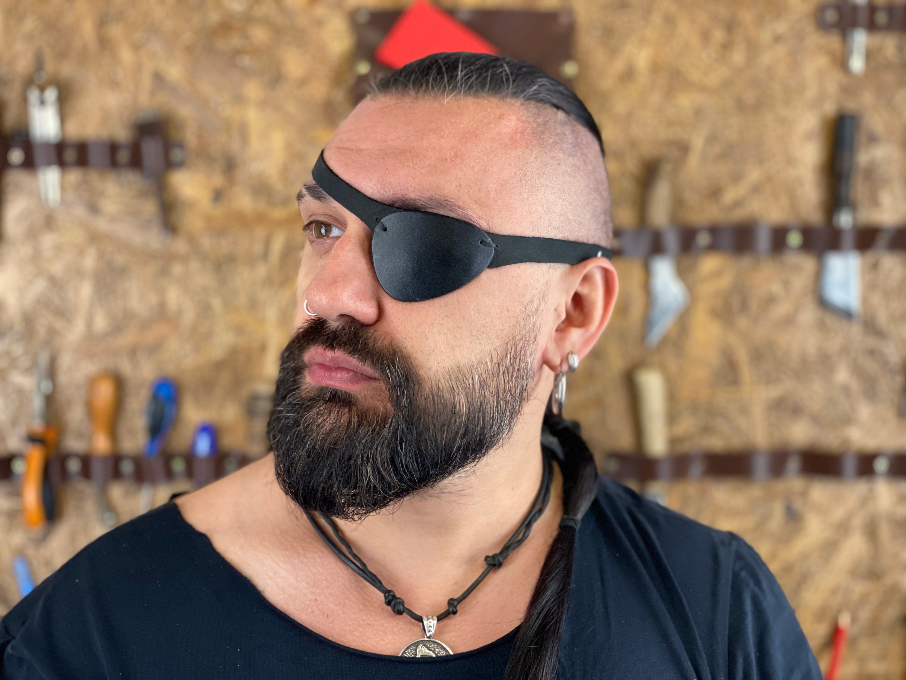 Leather Eye Patch Eye Patch Man Eye Patch Woman Eye - Etsy