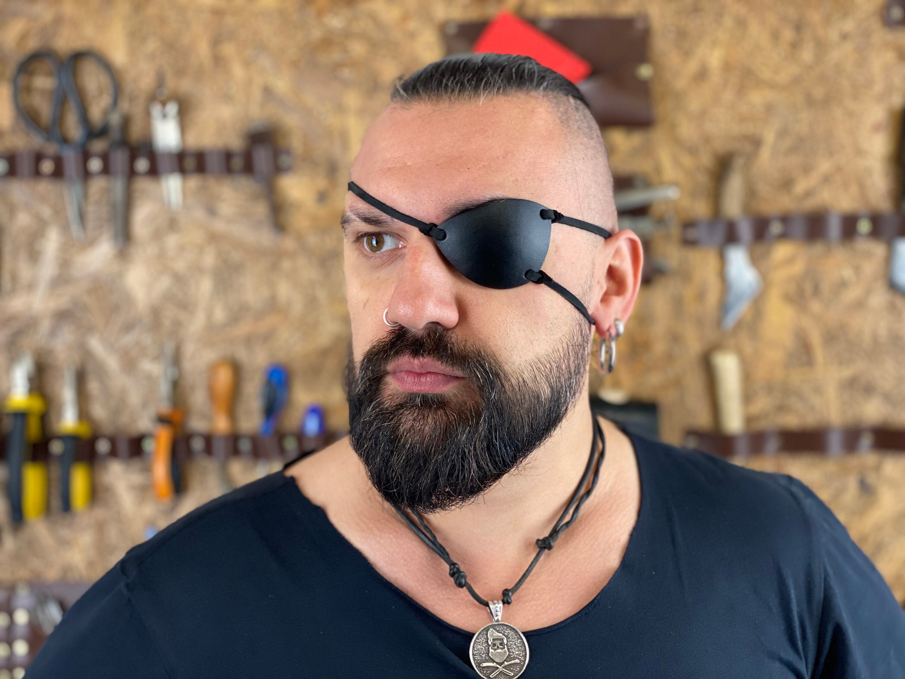 Leather Eye Patch Eye Patch Man Eye Patch Woman Eye - Etsy