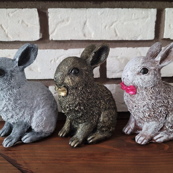Concrete Rabbit - Etsy