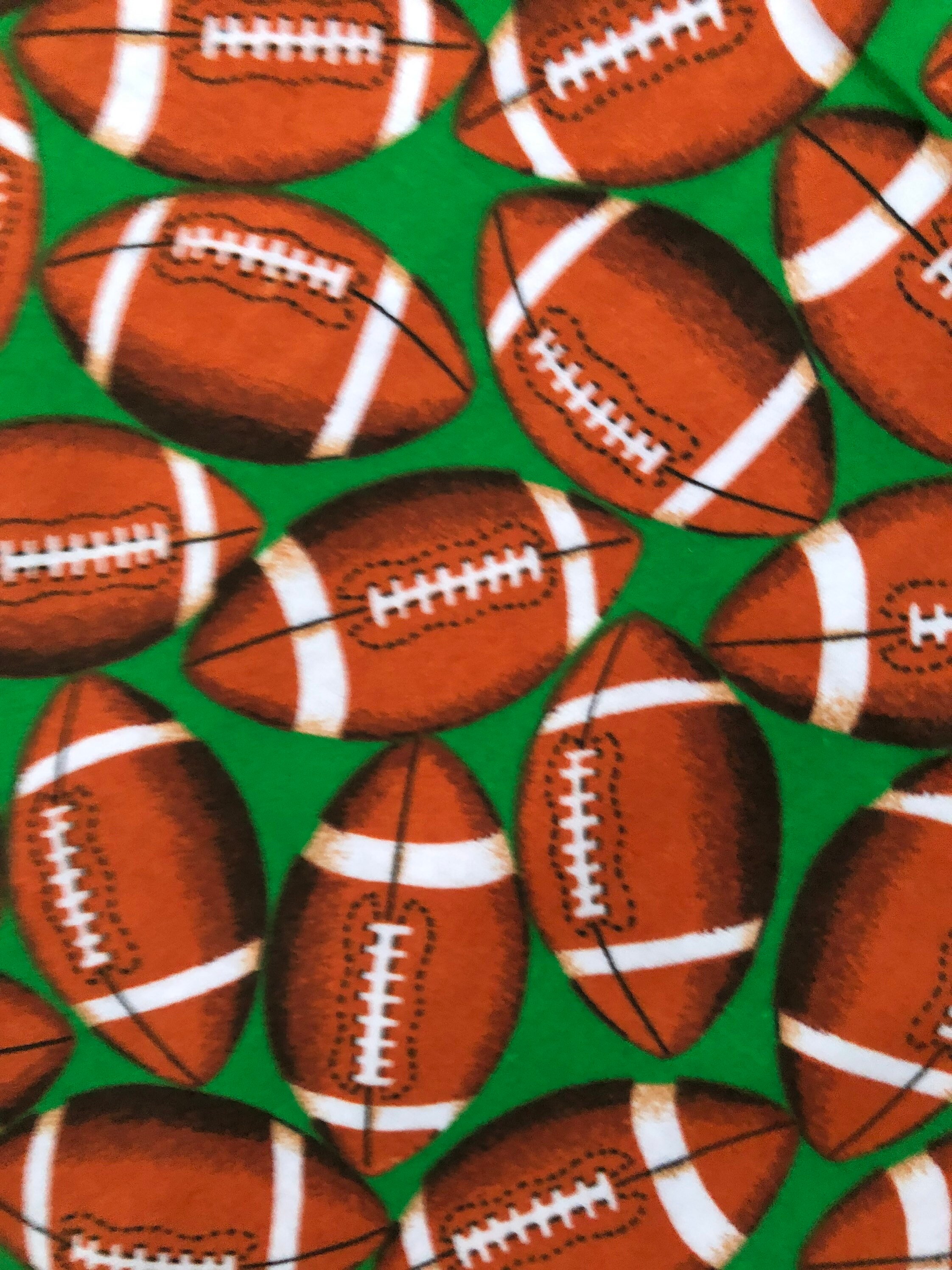 Marcus Brothers Textiles Football Fabric-100% Cotton Flannel-green ...