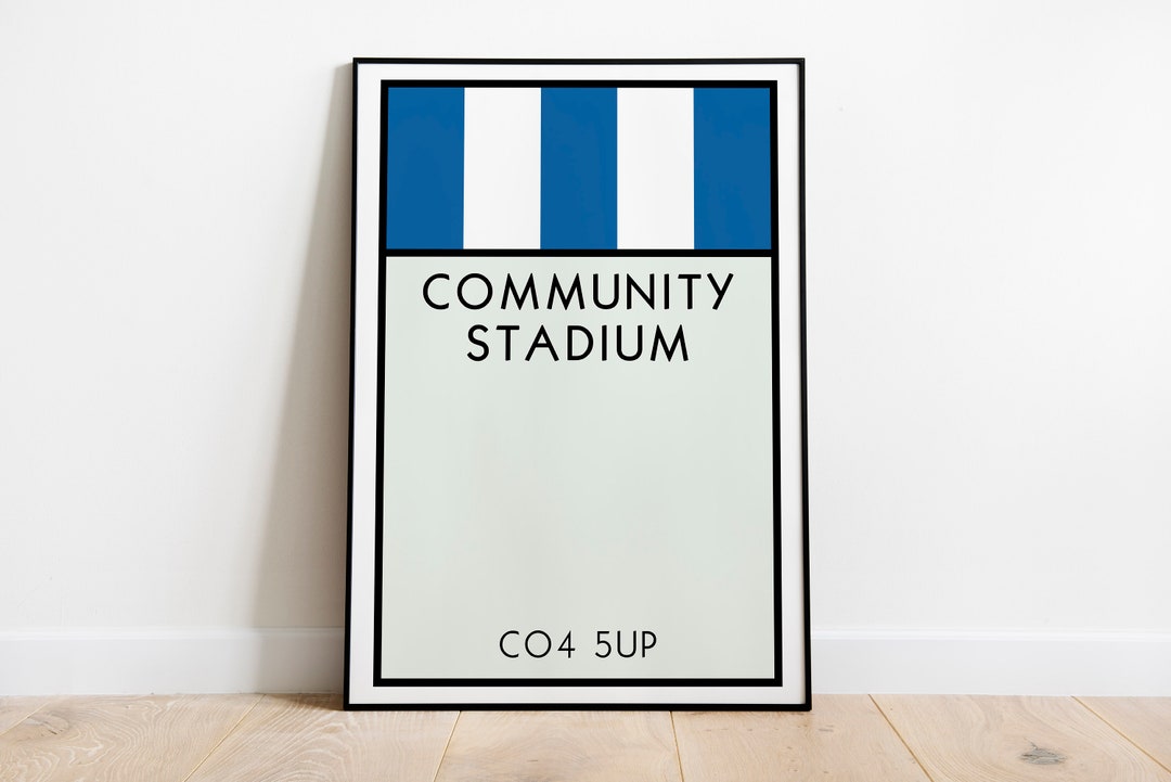 Colchester United Monopoly Wall Art / Community Stadium Art Print ...