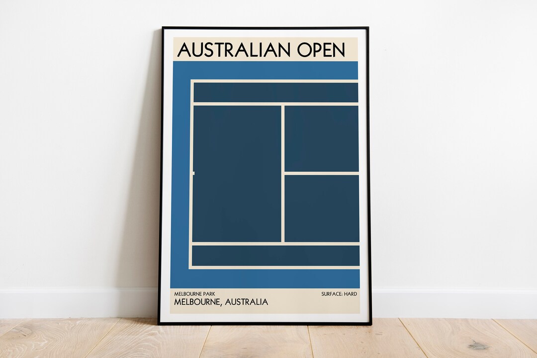 Australian Open Art Print / Australian Open Poster / Australian Open ...