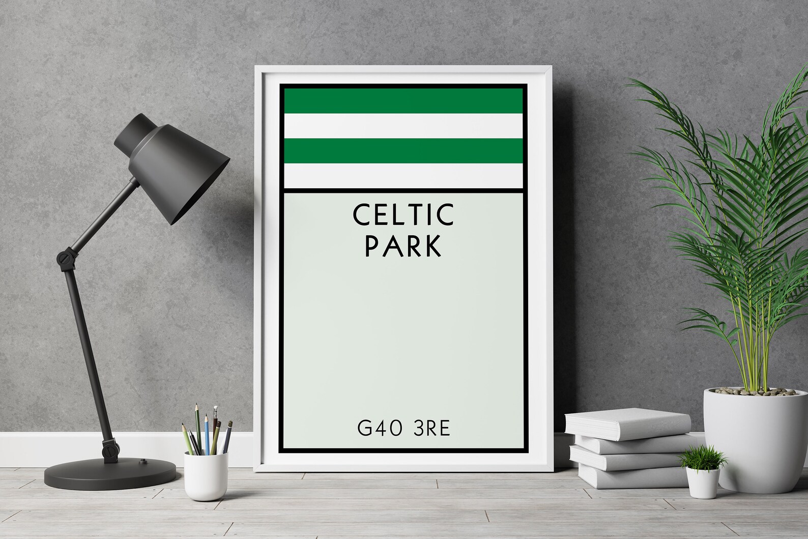 Celtic Monopoly Wall Art / Celtic Park Art Print / Celtic FC Poster ...