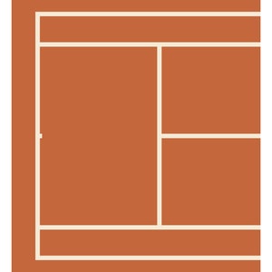 French Open Art Print / French Tennis Art Print / Tennis Poster / Grand ...