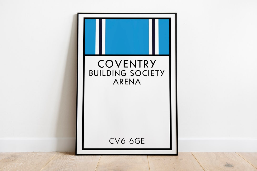 Coventry City Monopoly Wall Art / Coventry City Art Print / Coventry ...