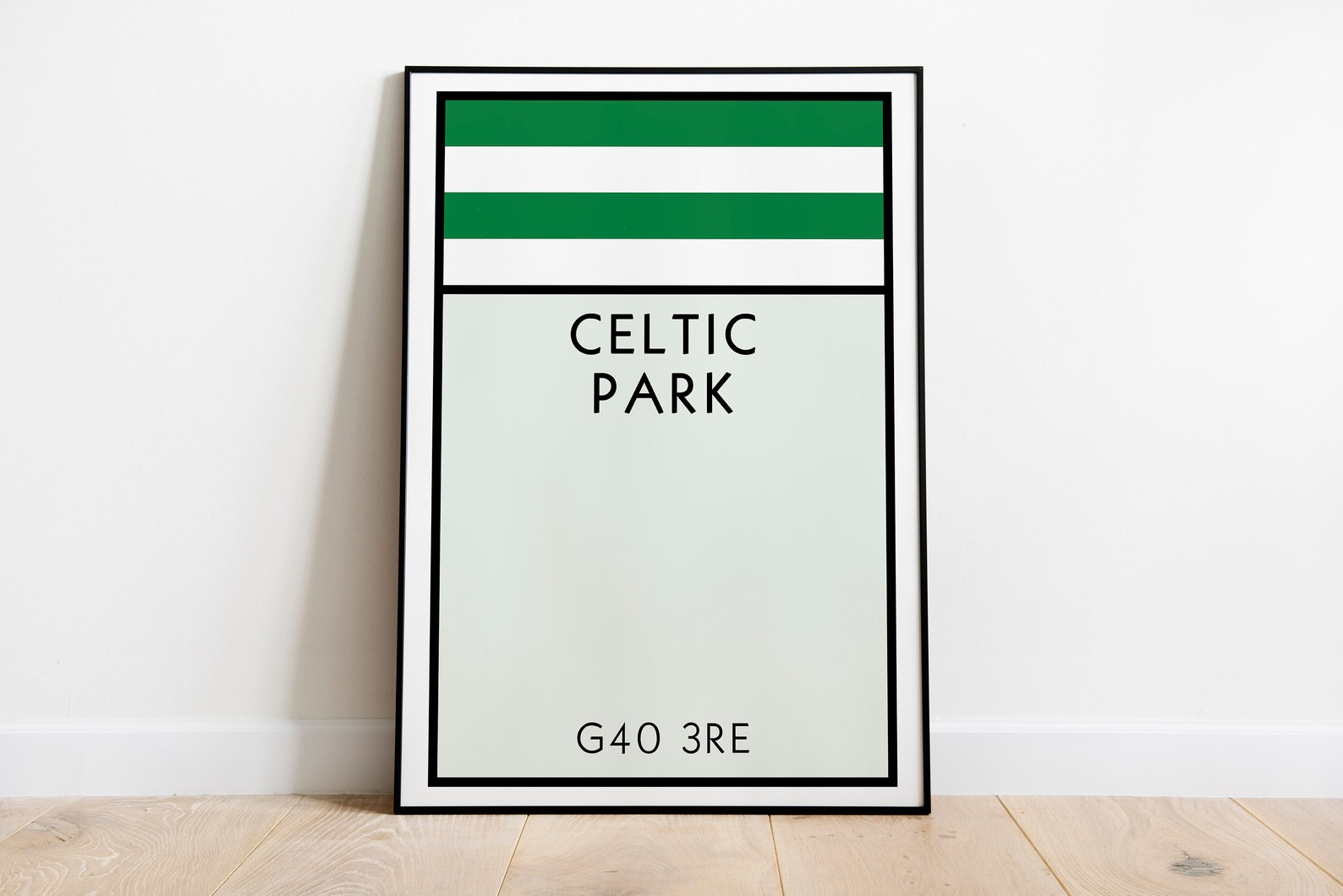Celtic Monopoly Wall Art / Celtic Park Art Print / Celtic FC Poster ...