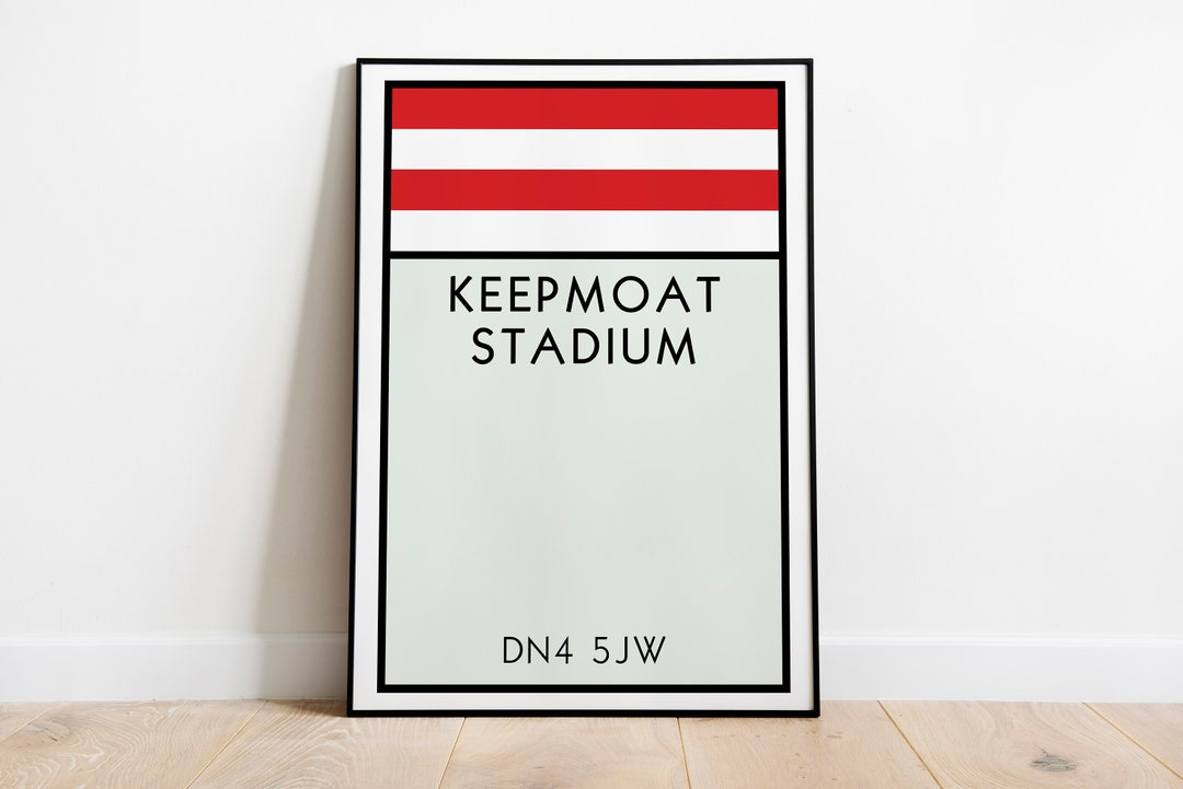 Doncaster Rovers Monopoly Wall Art / Keepmoat Stadium Art Print ...