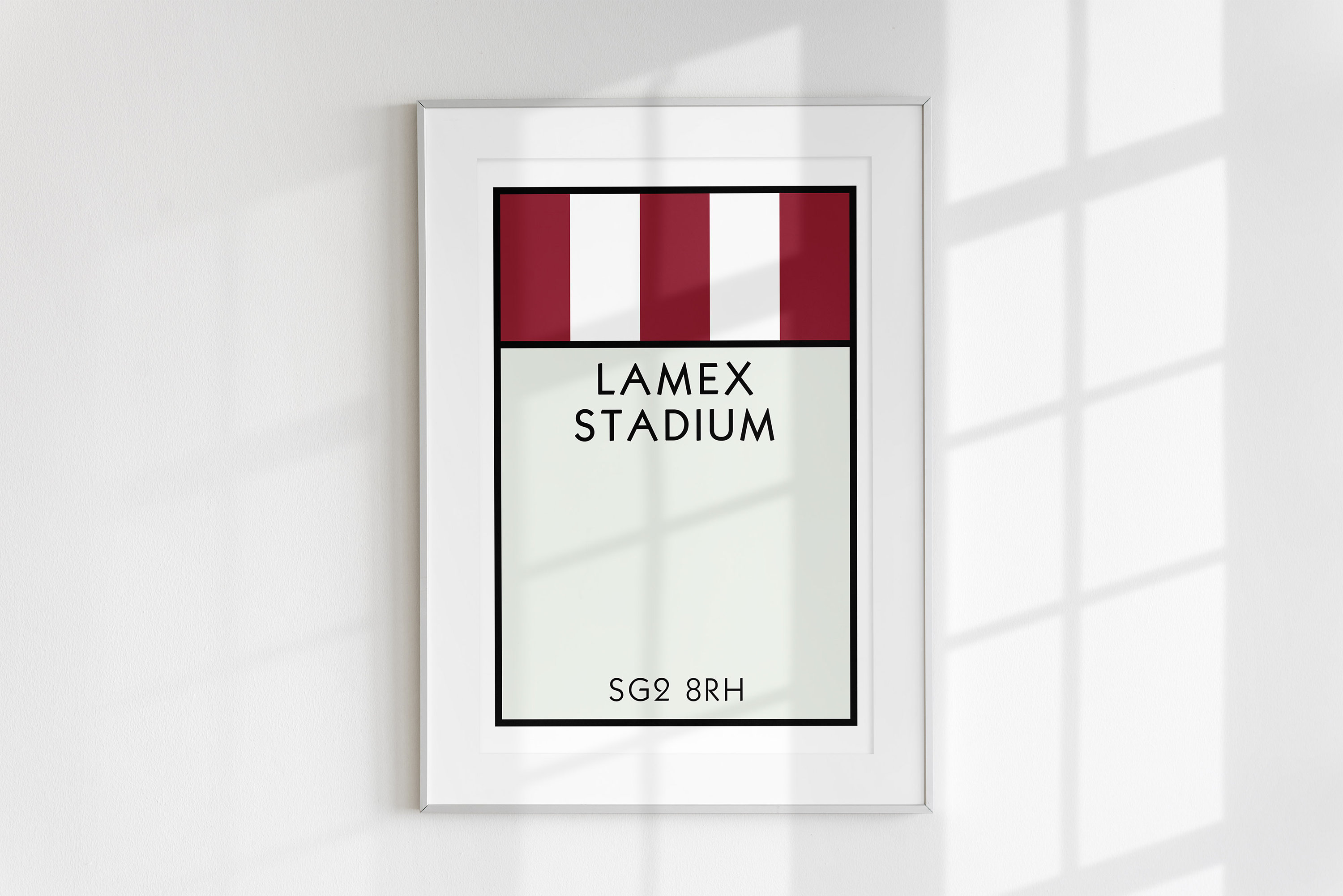 Stevenage Monopoly Wall Art / Stadium Art Print / Stevenage - Etsy