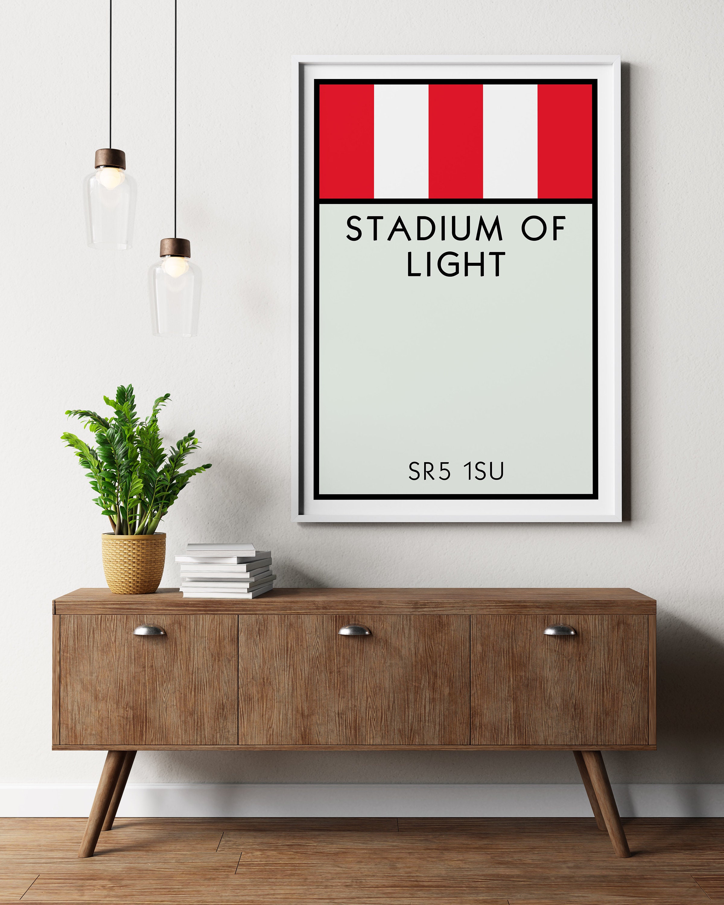 Sunderland Monopoly Wall Art / Stadium of Light Art Print / Sunderland ...