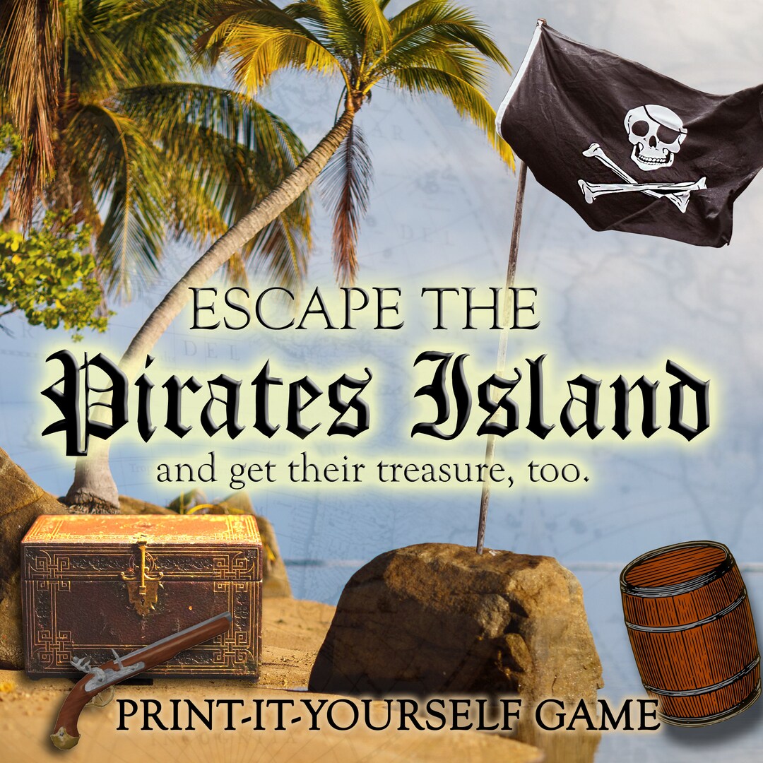 Pirate Island Escape Room Kit: Printable DIY Adventure (PDF) - Etsy