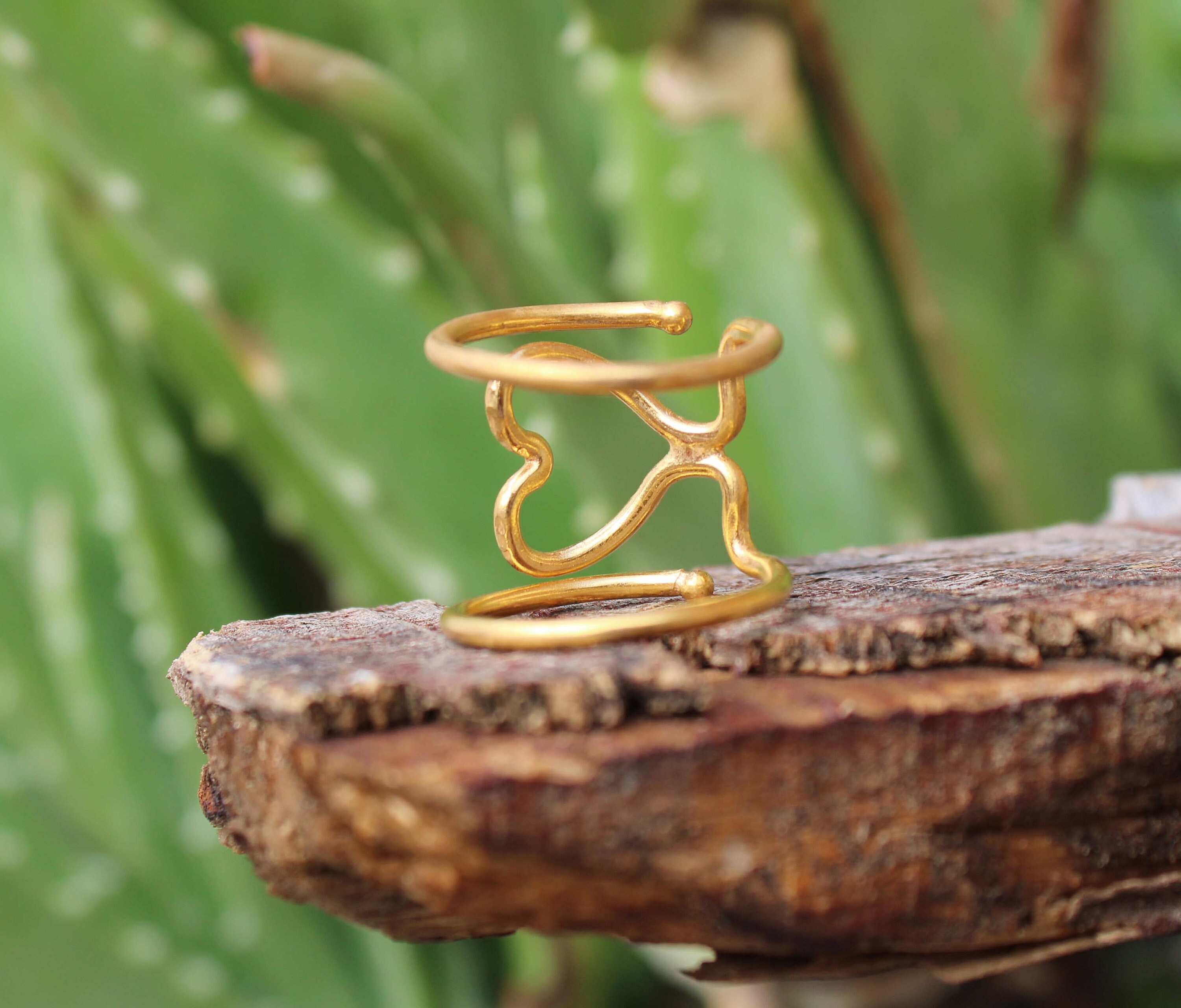 Couple Heart Shape Arthritis Ring Finger Knuckle Ring Gold - Etsy