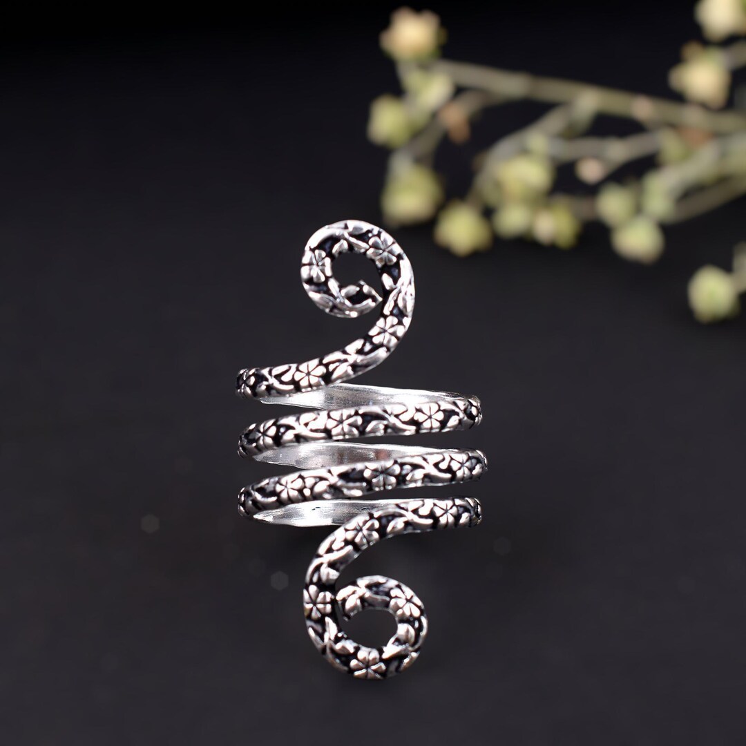 Handmade Adjustable Arthritis Swan Silver Finger Splint Therapeutic ...