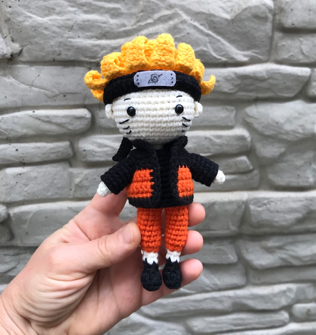 Naruto Uzumaki Crochet Doll Ninja Amigurumi Play Toy Comics - Etsy