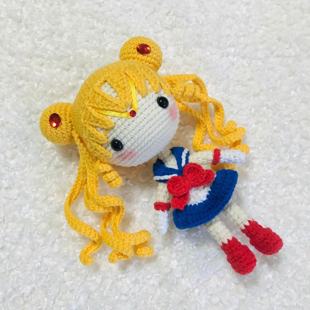 Handmade Cotton Crochet Manga Doll: Anime Inspired Toy (17cm) - Etsy